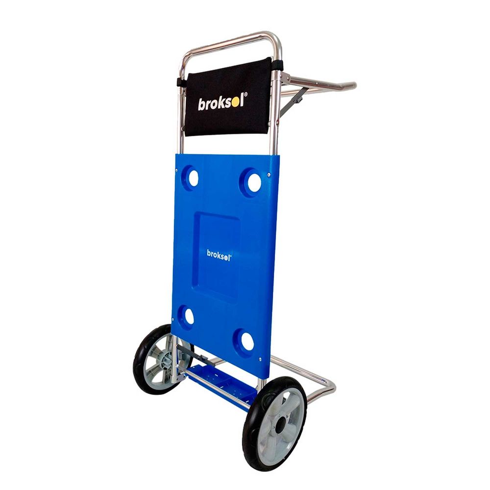 Carrito Porta Reposera y Mesa Aluminio