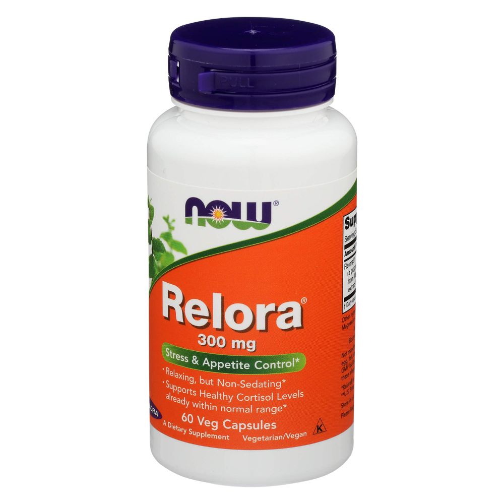 Suplemento NOW Foods Relora 300 mg 60 cápsulas