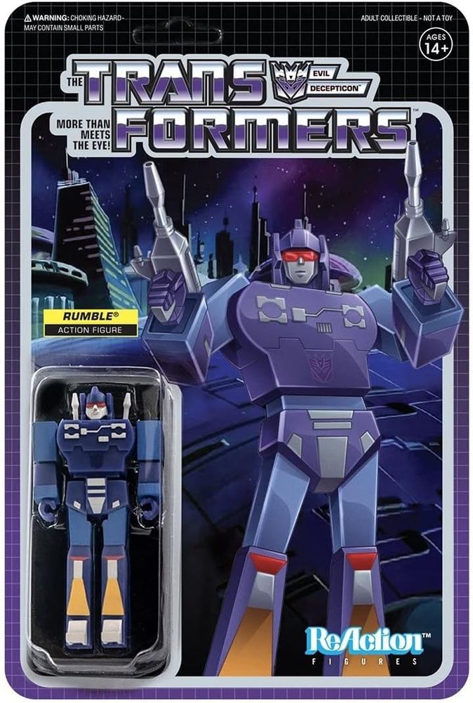 Super 7 Figura Reaction Transformers Wave 2 Rumble 10 cm
