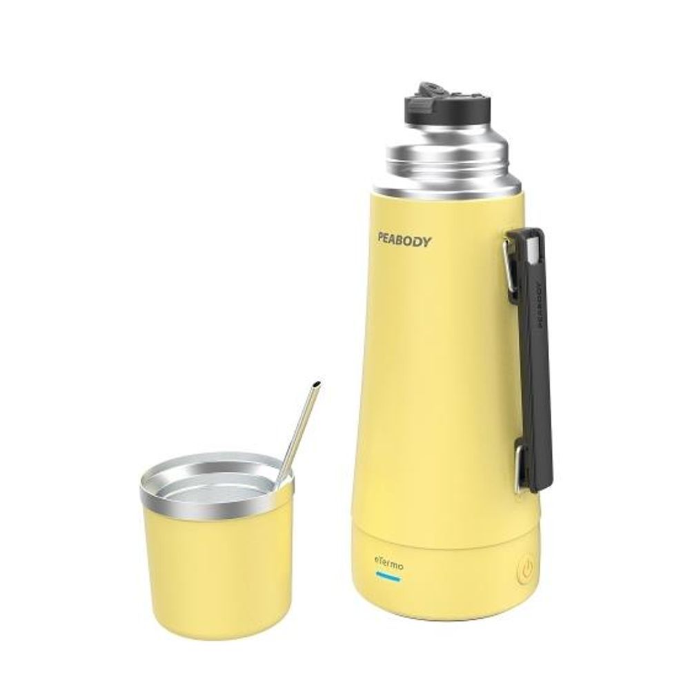 Termo Peabody Pe-et1002a E_termo - Amarillo 1lt 700w Inc Matebombilla