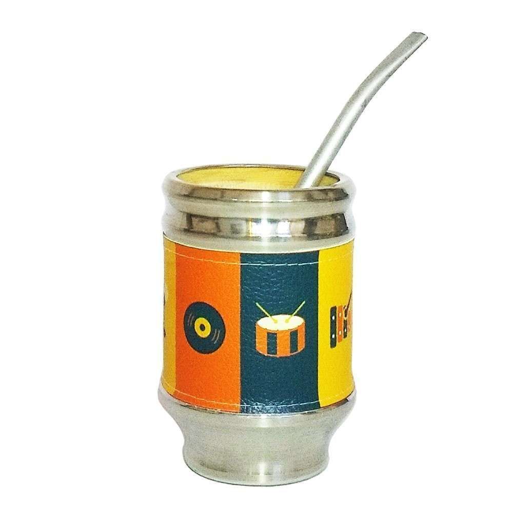 Mate de madera Musica
