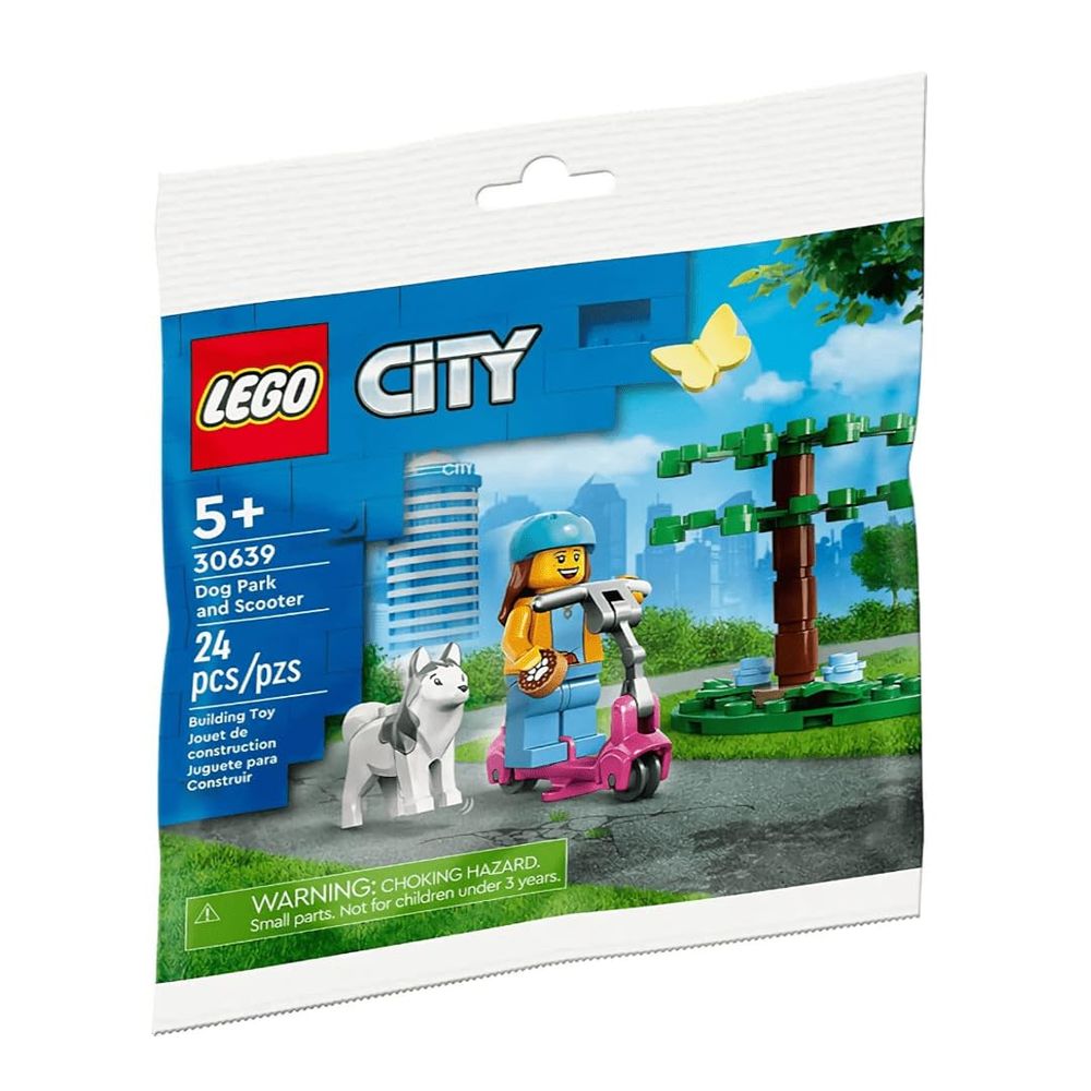 LEGO City: Dog Park and Scooter 30639 Polybag Builders Ages 5+