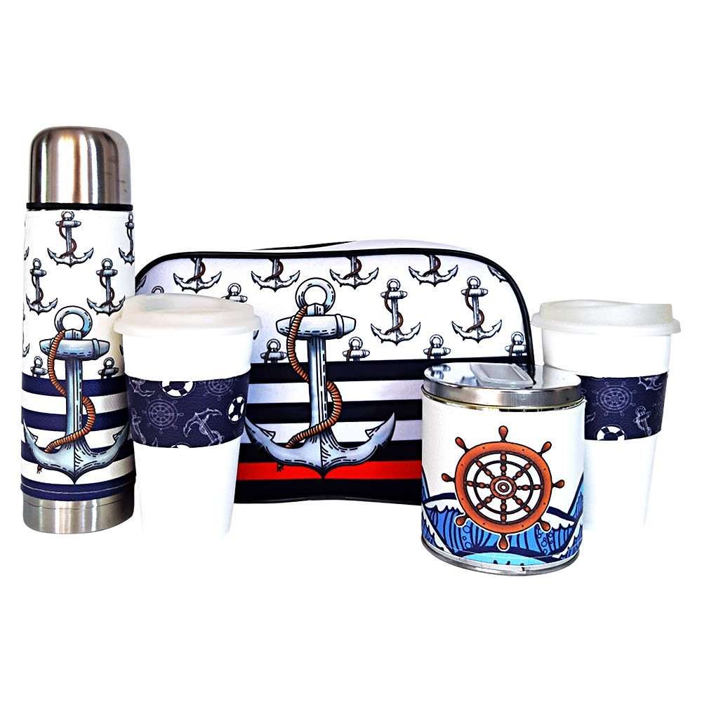 Kit cafetero con bolso de mano Marinero
