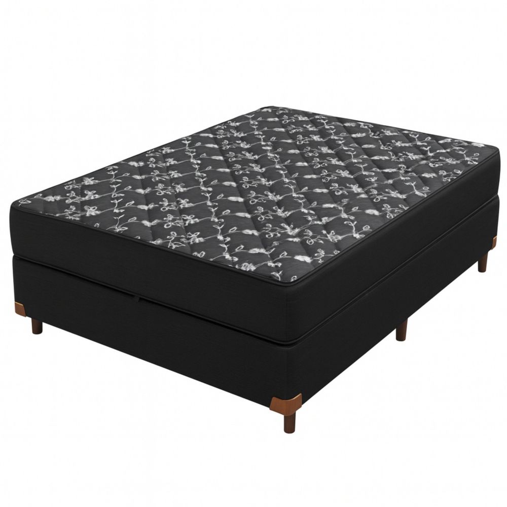 Sommier y Colchon VhConfort 190 x 130 cm Alto 22 Cm Resistente