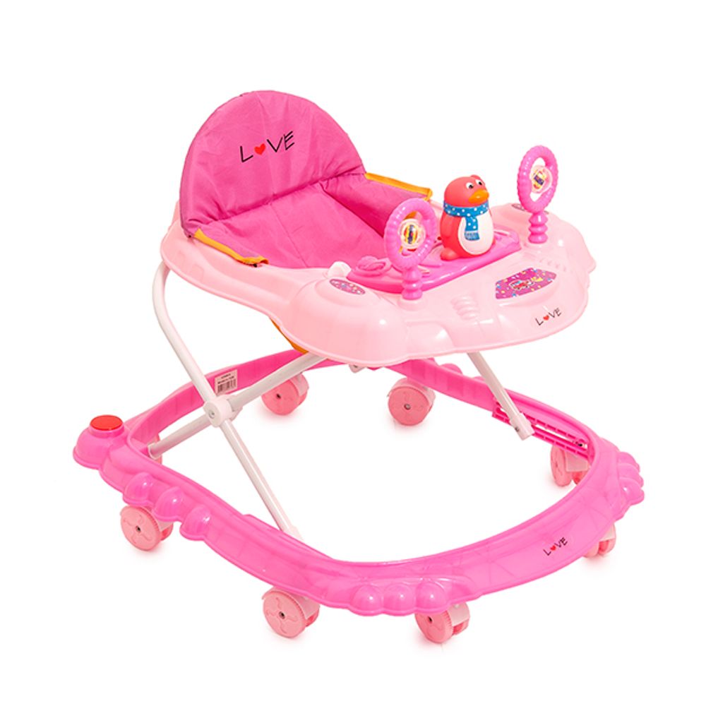Andador Musical Para Bebes con Alturas Love 728B Rosa