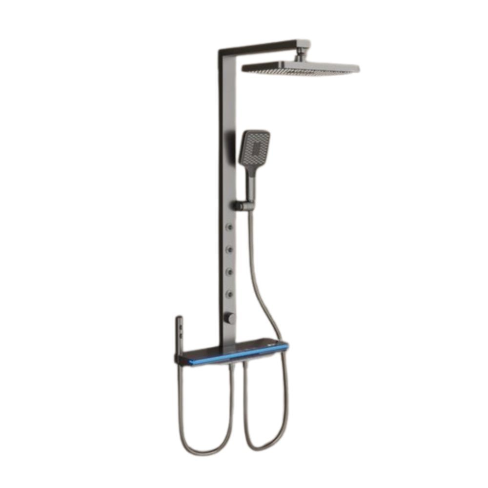 Ducha Inteligente Con Tres Regaderas Y Botonera – Gris Metalizado - 22104