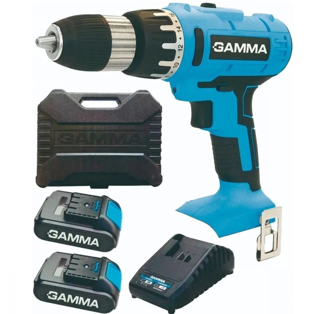 Taladro Atornillador A Batería Percusion Gamma G12301 21v