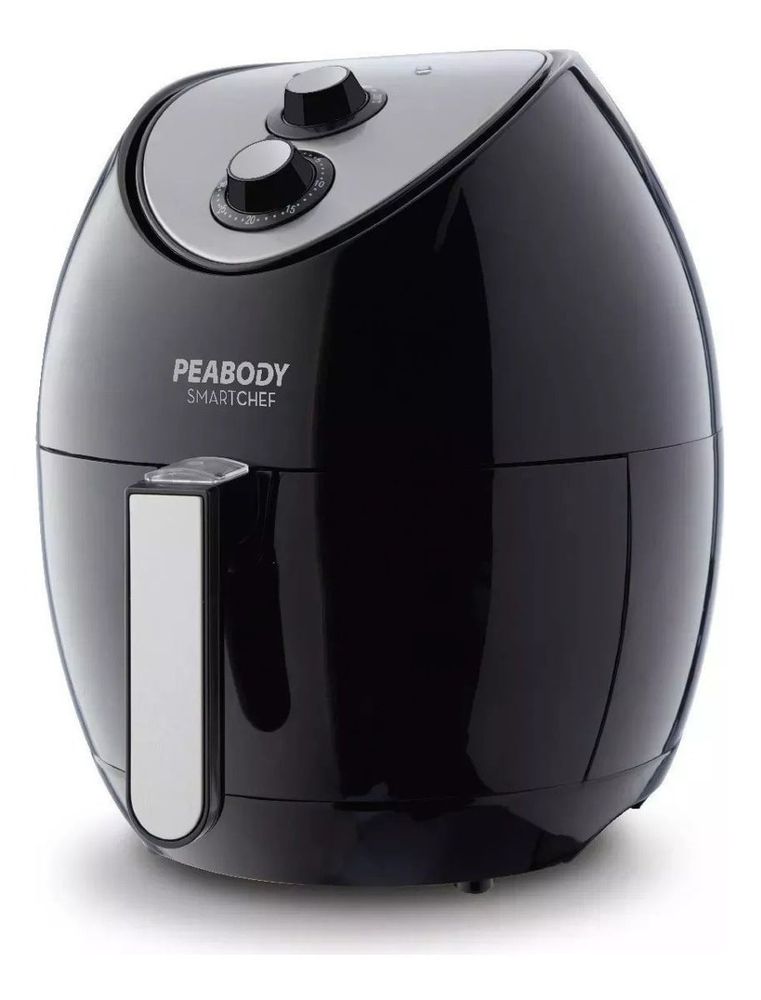 Freidora Electrica Sin Aceite Peabody 3.2 l Negra Smartchef