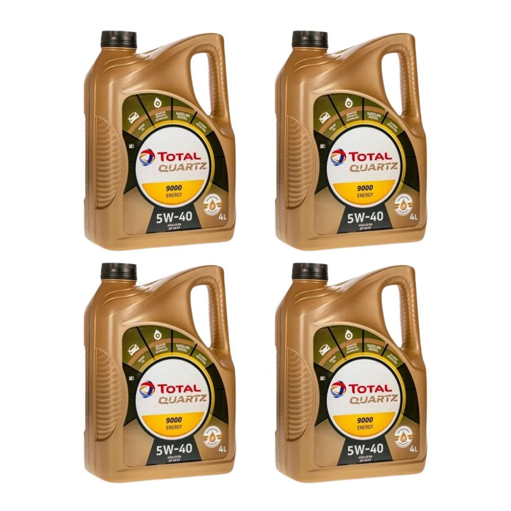 Aceite Total Quartz 9000 5w40 4 Lts x 4 unidades