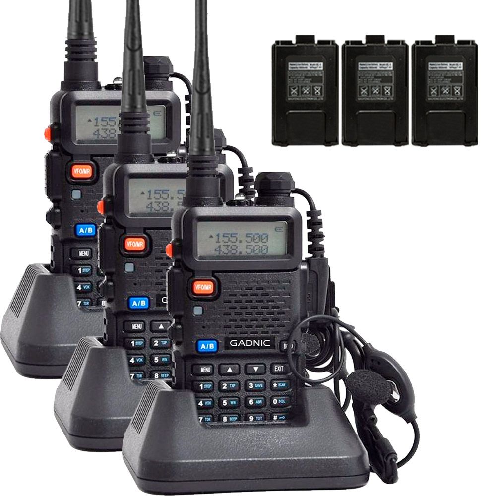 Handy Gadnic Wk1000us Kit x3 Bi-Banda 10w 128CH Hasta 12km