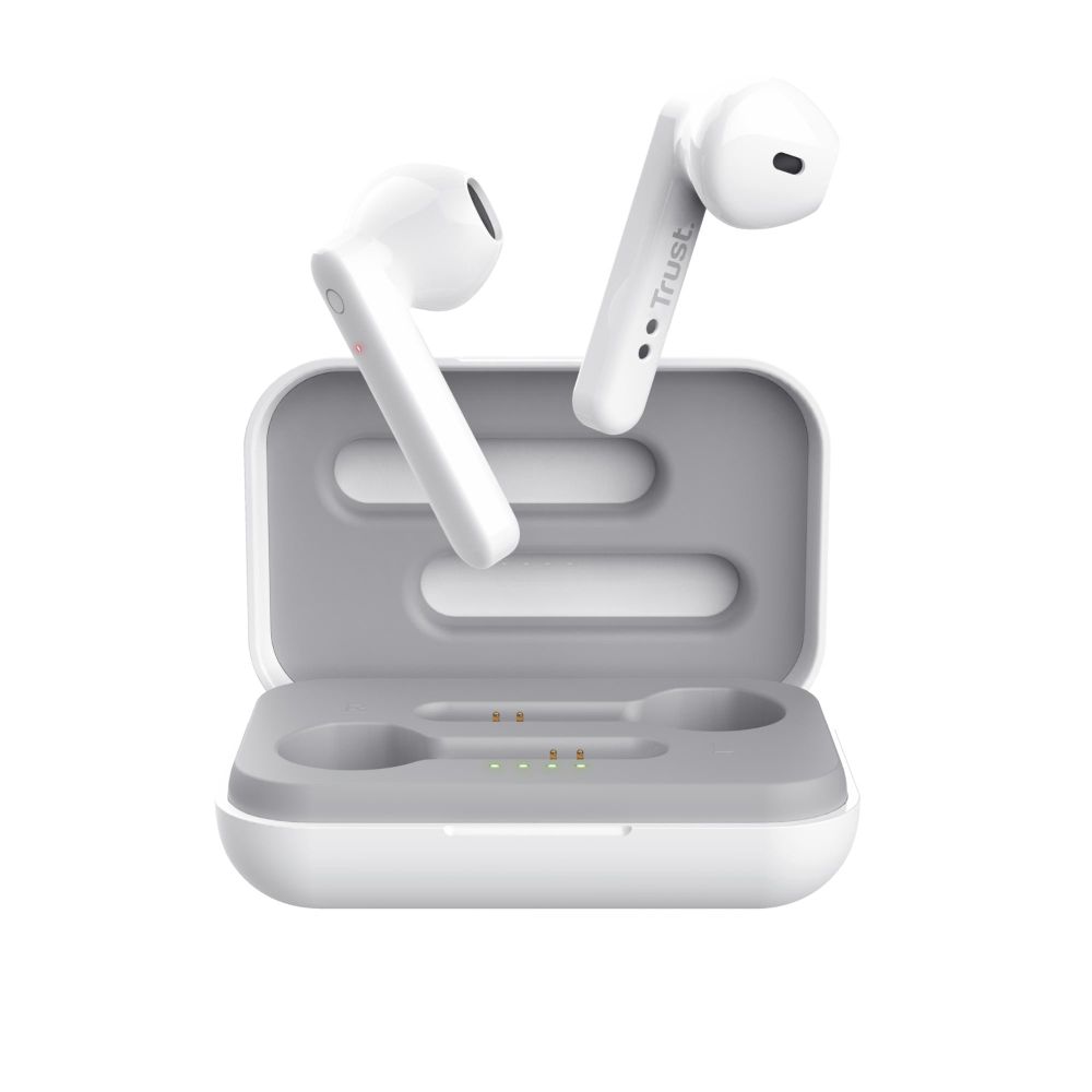 Auricular Bluetooth In Ear Tactil Trust Primo Touch - Blanco