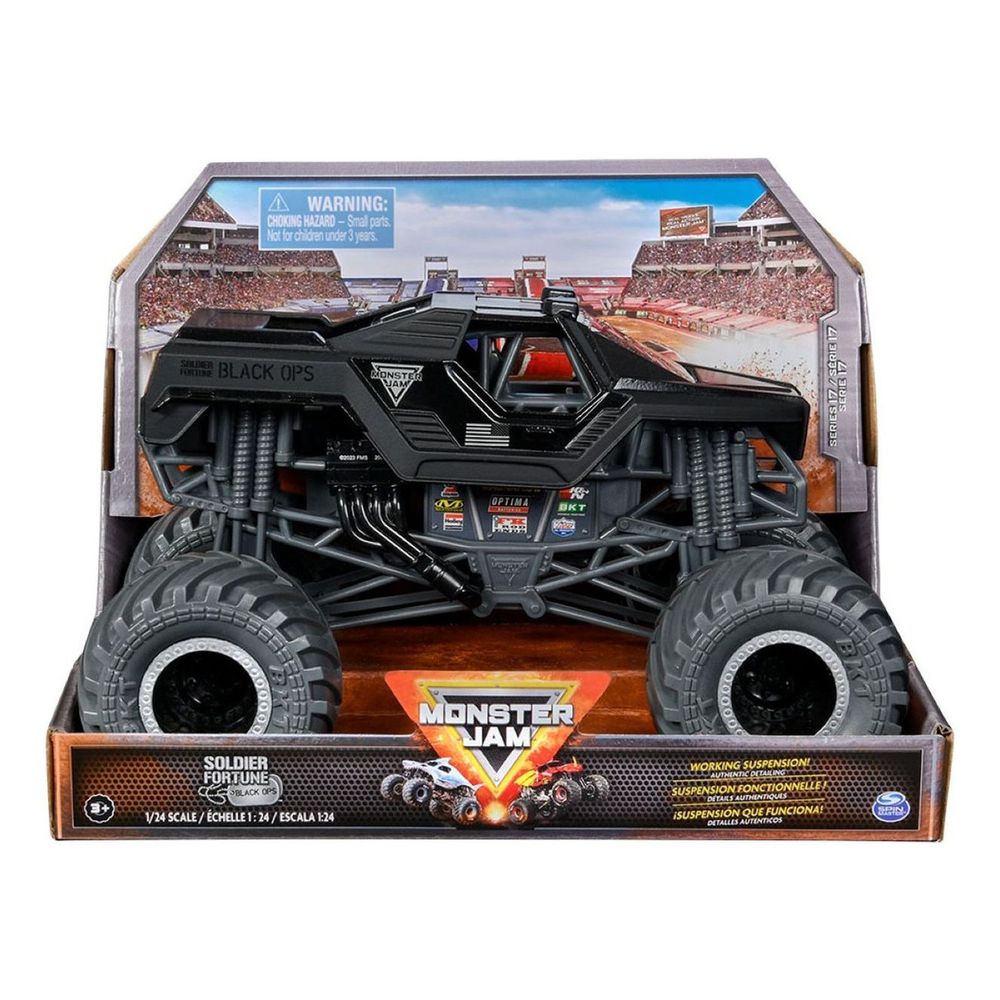 Vehículo Monster Jam Metal Escala 1:24 Soldier Fortune