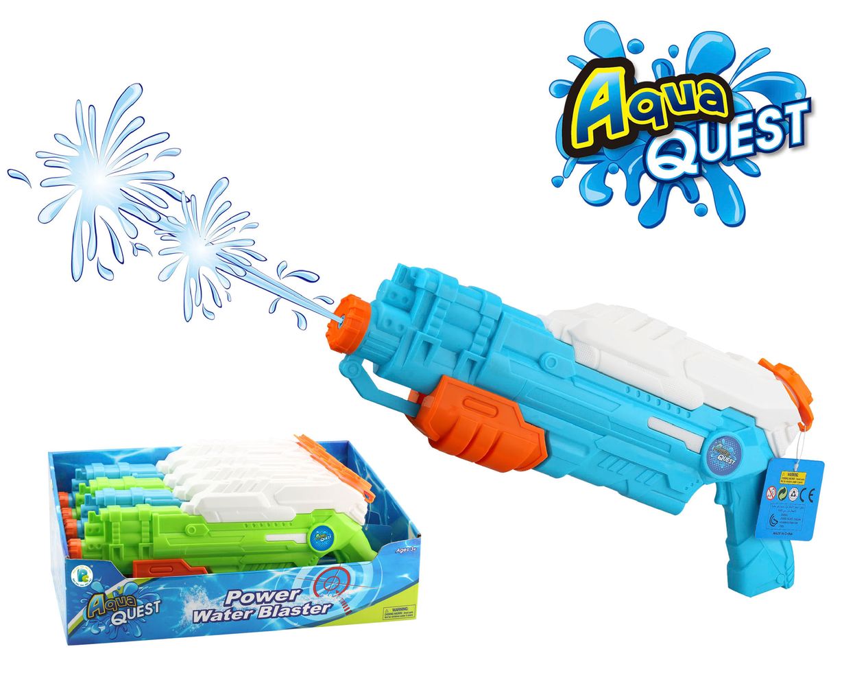 Aqua Quest Pistola de Agua 580ml Power Water Blaster