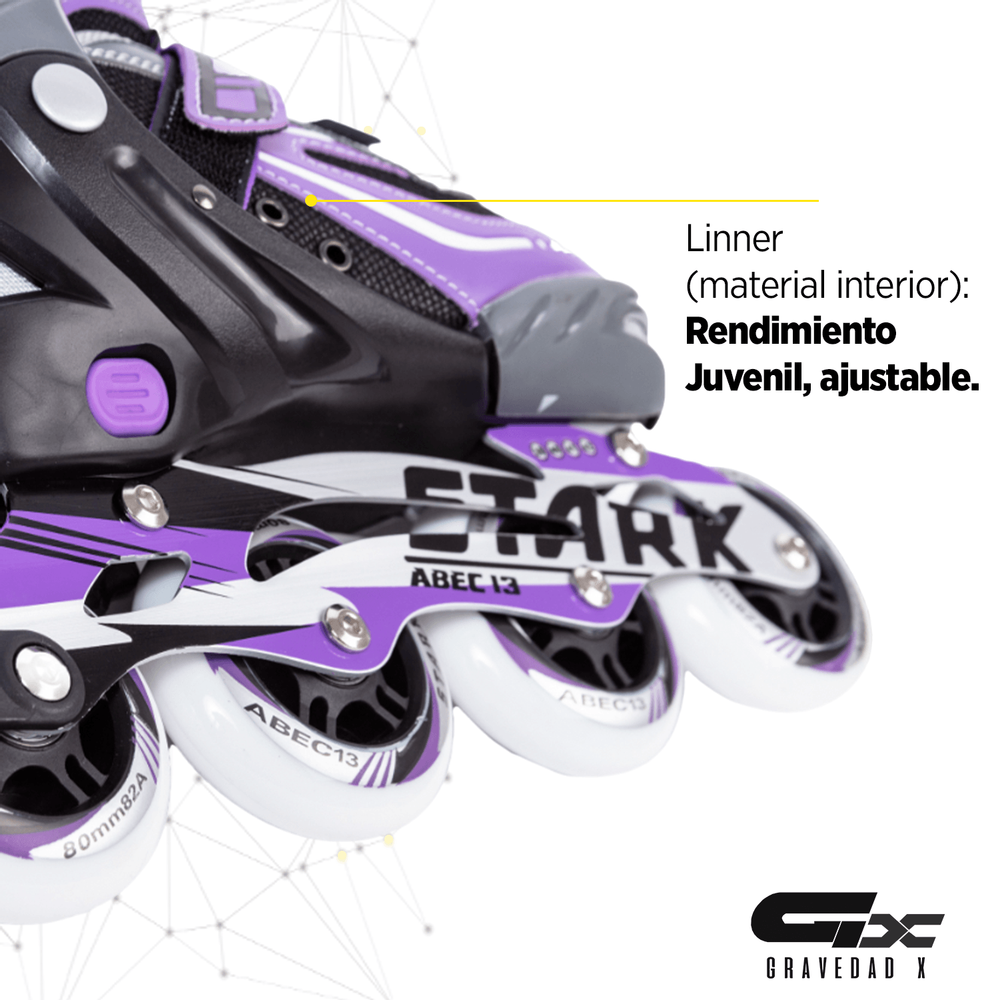 ROLLERS PATINES PRO STARK ALUMINIO ROJO/GRIS M (31-34)
