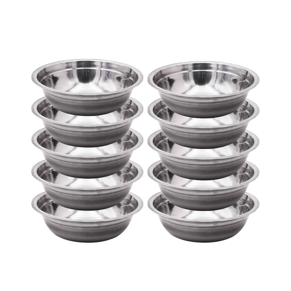 Bowl Batidor Acero Inoxidable Bazar 15x5 Cm Pack X10