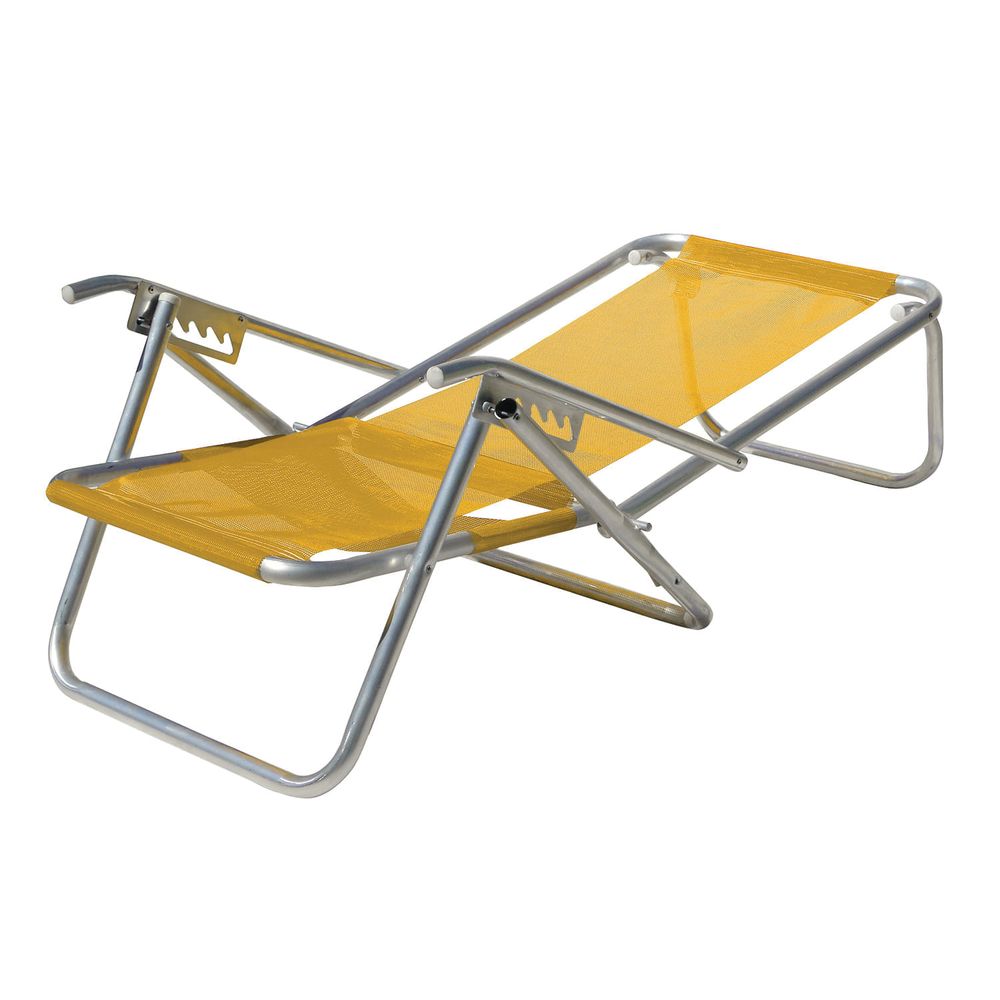 Reposera Reforzada De Aluminio 5 Posiciones