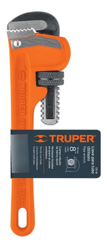 Pinza Llave Inglesa Stilson 8 Ajustable Para Caño 20cm 19mm 15835