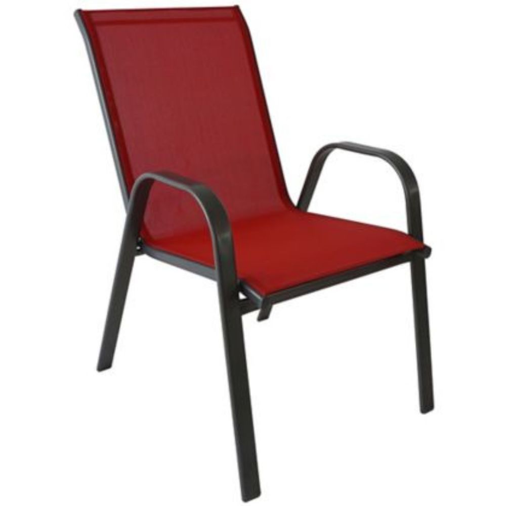 Silla Jardín Patio Country Reposera Sling Apilable Balcon