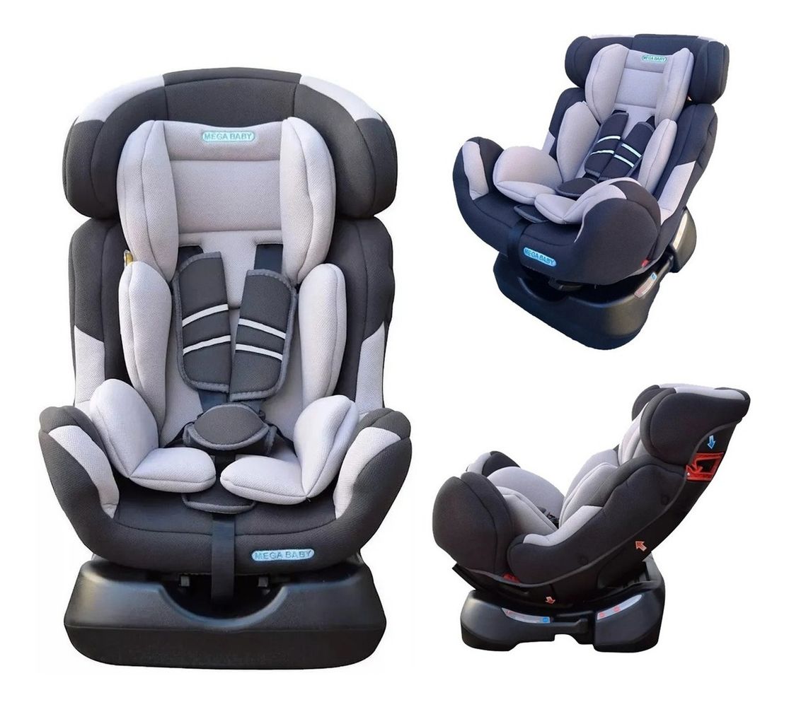 Butaca Bebe Infantil Para Auto Mega Baby Ayrton 0 A 25kg Gris