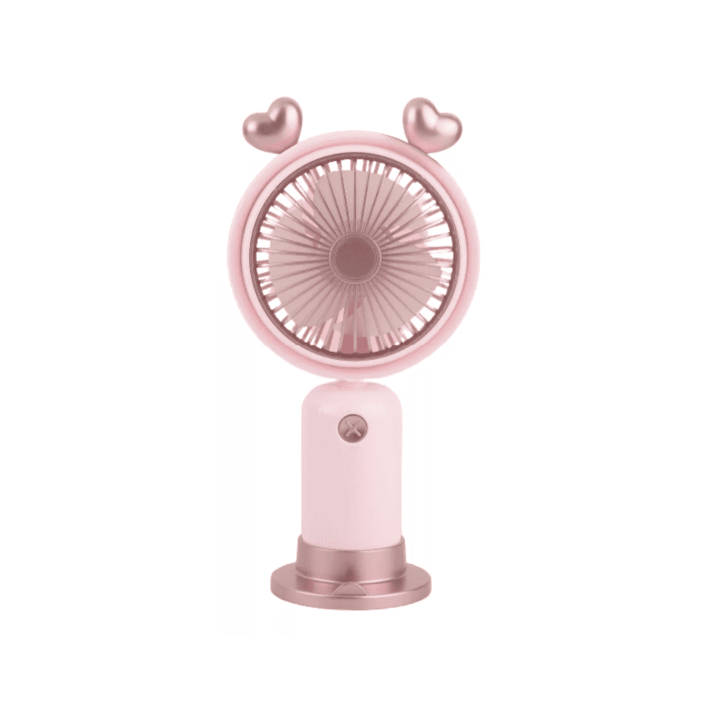 Mini Ventilador De Mano Portátil Inalámbrico Rosa VENTI-YS2321 Dinax