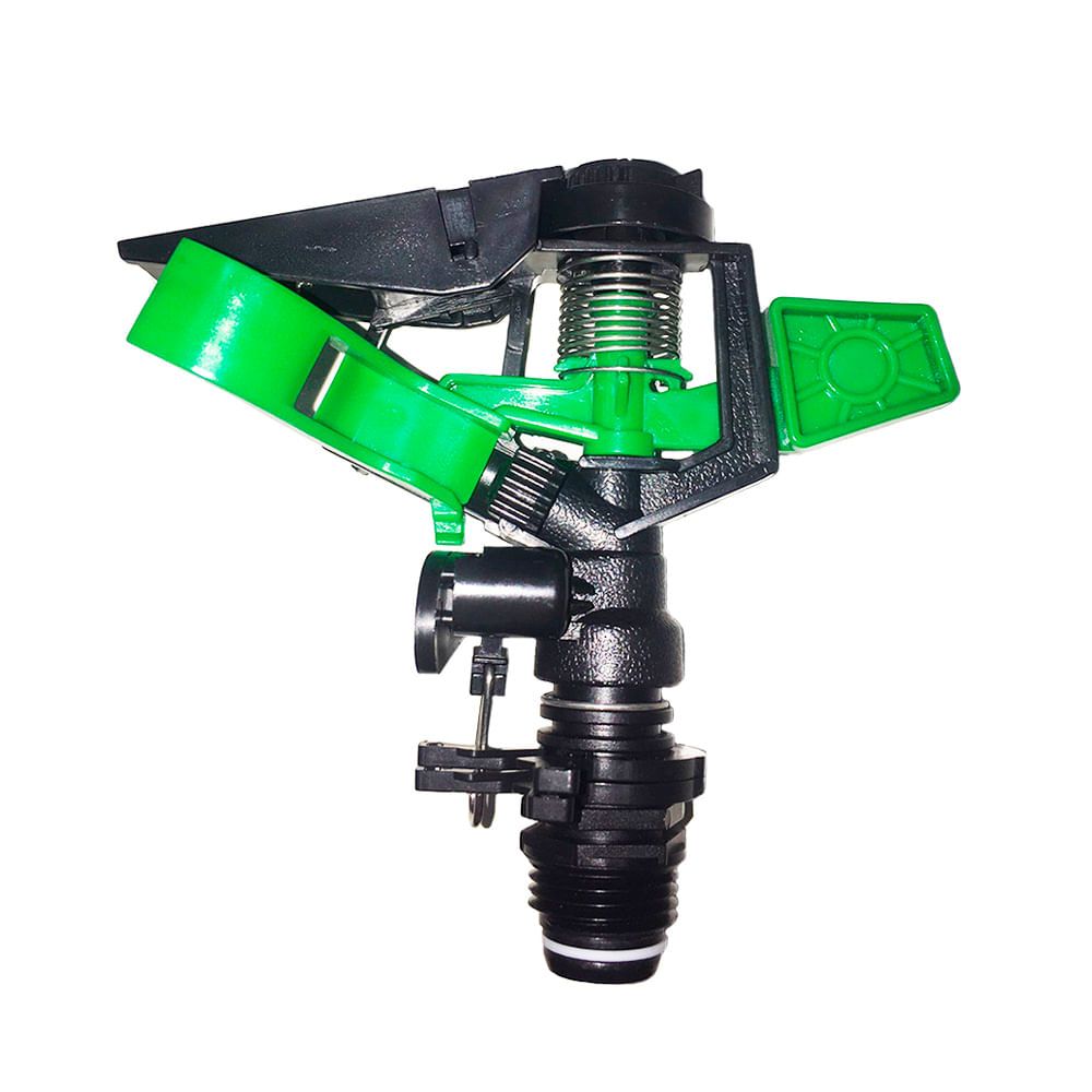 Aspersor de impacto 1/2'' para riego sectorizable 10 m.