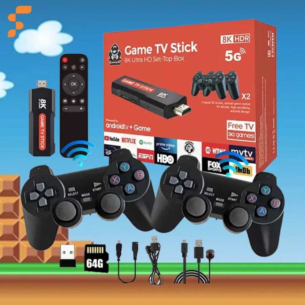 Game Stick y TV Box 2 en 1 Converti tu TV EN SMART Y CONSOLA DE JUEGO ...
