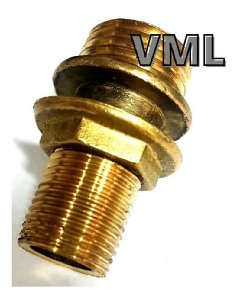 Entrerrosca Niple Bronce Macho 1/2 A 3/8 Para Flotante Depo
