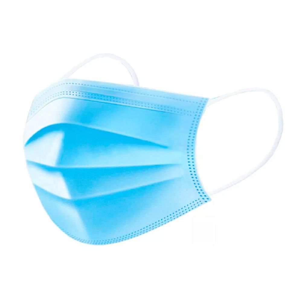 Barbijo Tricapa para Niños Celeste X50 Unidades