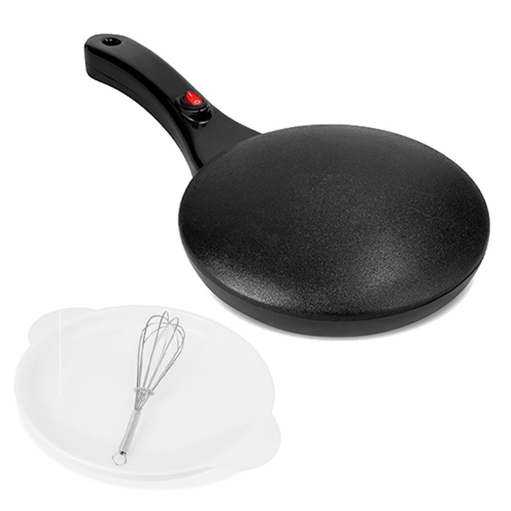 Panquequera Electrica Winco W102 800W 18.5cm Antiadherente Batidor Bowl