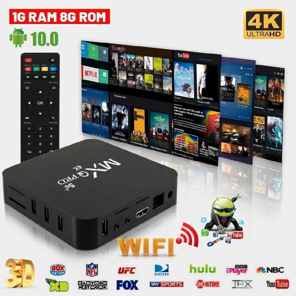MXQ PRO 4K la TV BOX más vendida - Nuevo Modelo Con Bluetooth y 5G - Todas las APPs 1 Año Garantia