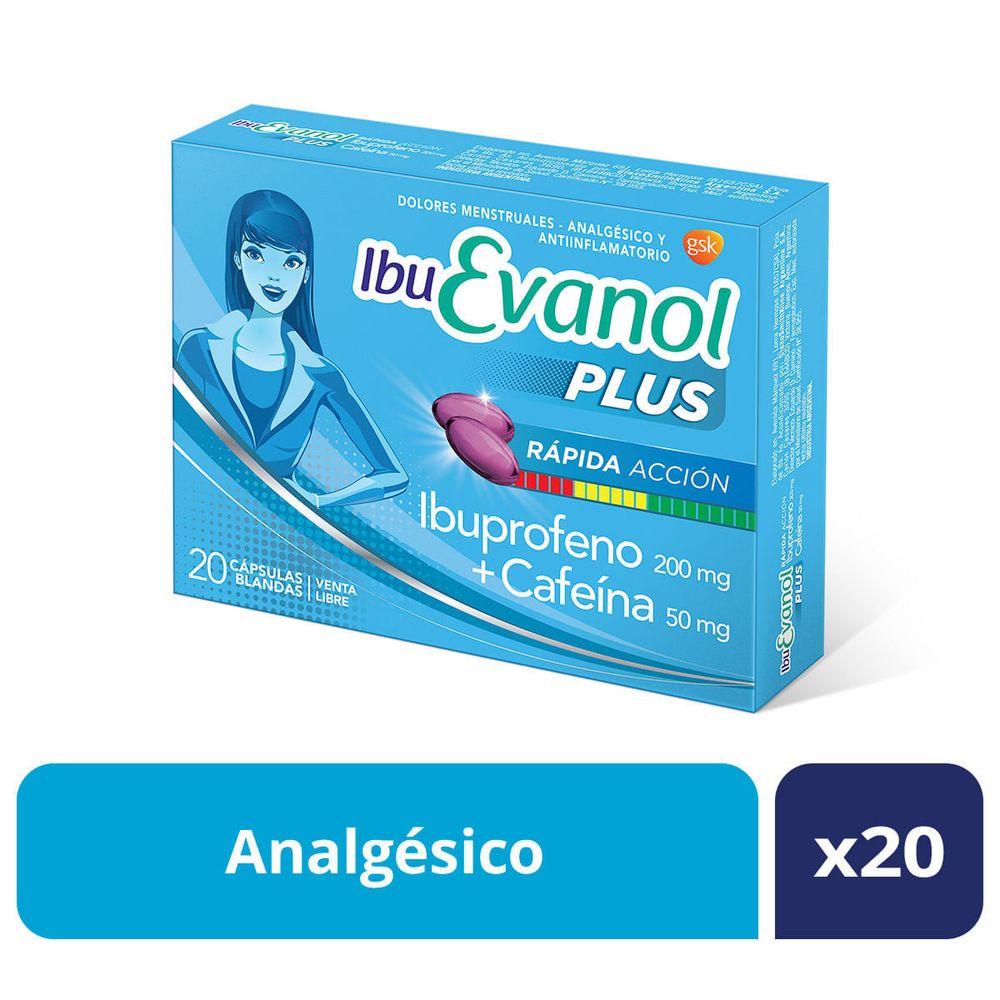 Ibuevanol Plus Capsulas Blandas x20