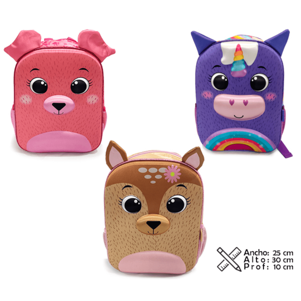 Mochila De Animales Con Relieve 30cm Phi Phi Bags 102416 Perrito