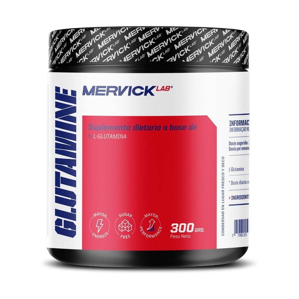 Glutamine 300gr Sabor:Sin Sabor Mervick Lab
