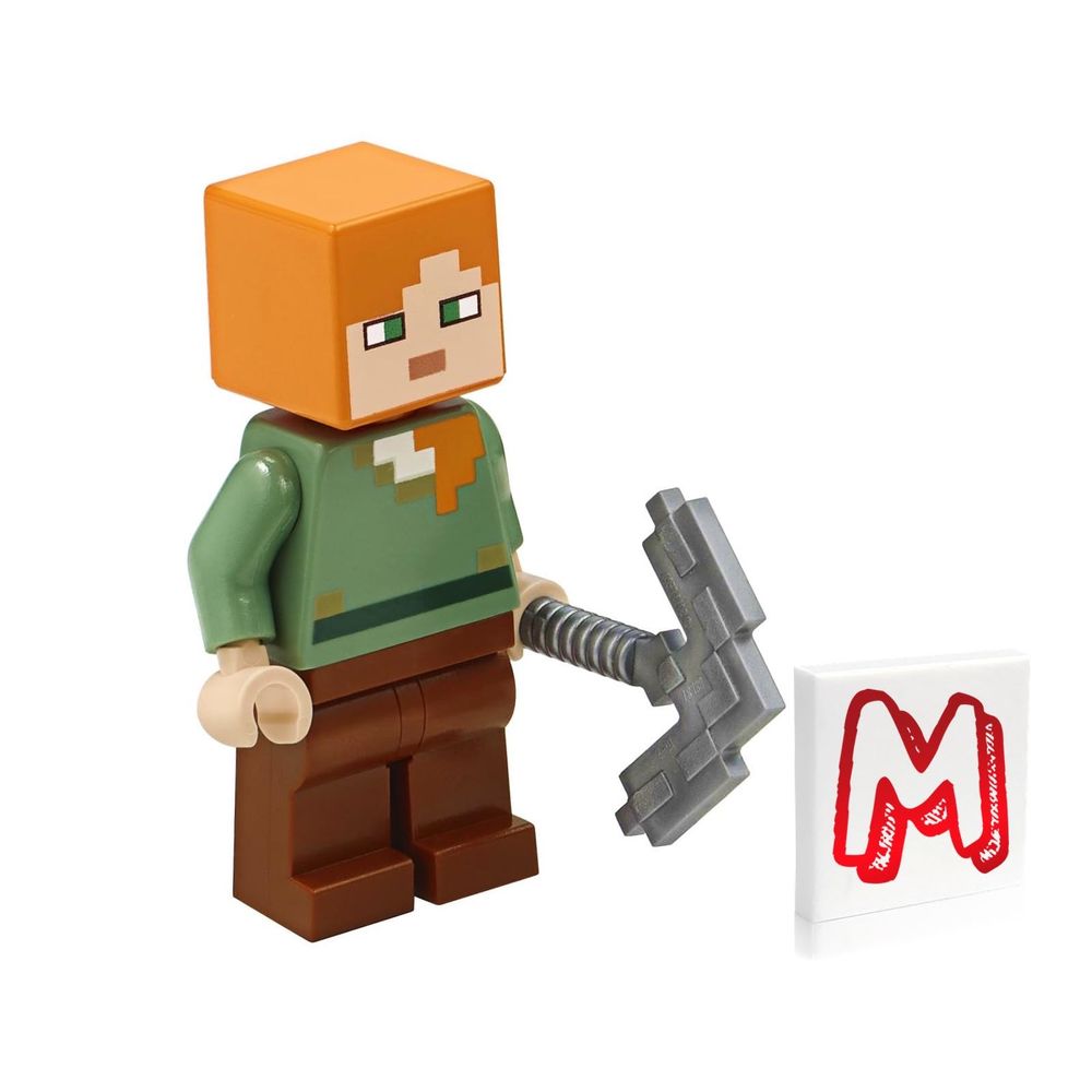 LEGO Minifigura Minecraft - Alex (con pico de