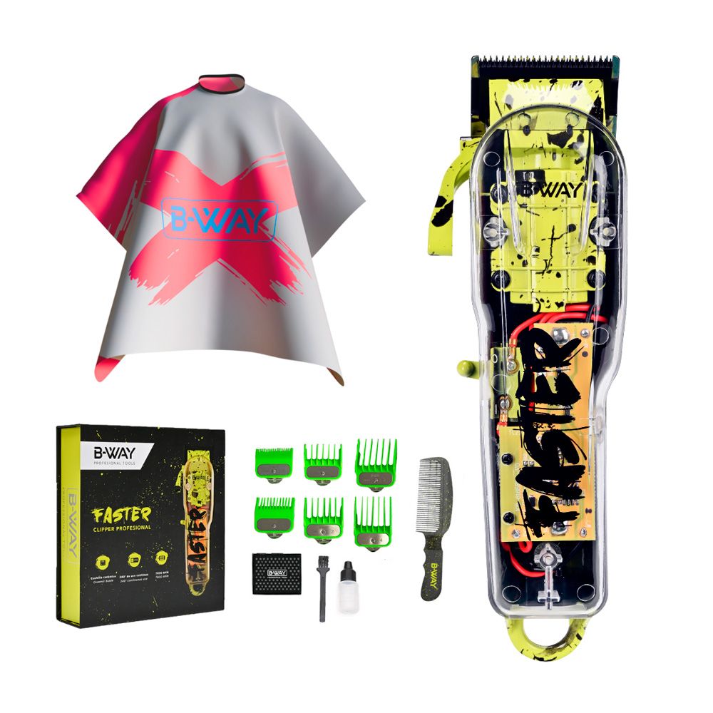 MAQUINA DE CORTAR PELO BWAY FASTER CLIPPER + CAPA B10K
