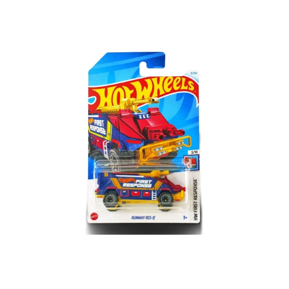Hot Wheels De Colección Mattel C4982 - 10 Runway Res-Q Azul