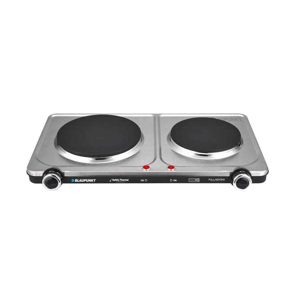 Anafe Eléctrico Doble Hornalla BLAUPUNKT BP-AE12900 Acero Inox