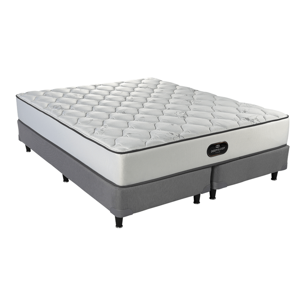 Colchón y Sommier Simmons DeepSleep Foam 2 Plazas King 200x180