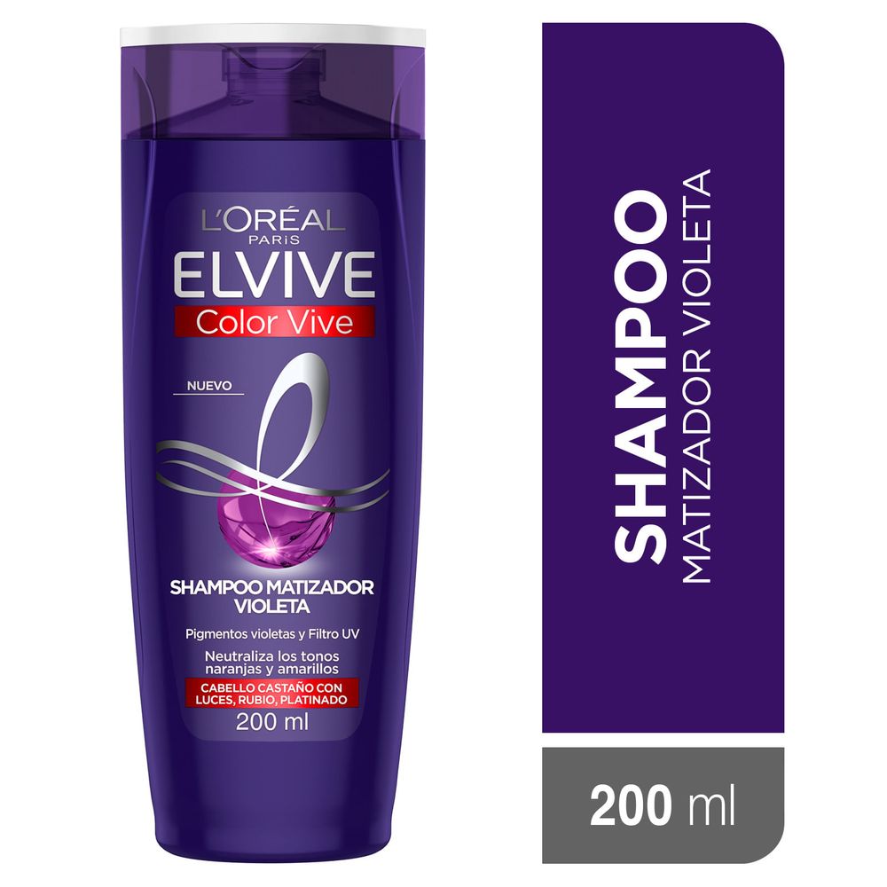 Shampoo Color Vive Purple Elvive L´Oréal Paris 200 ml