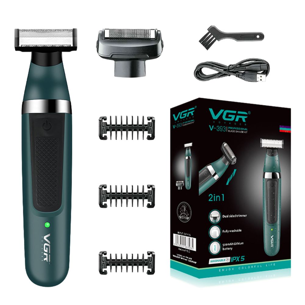 Afeitadora Eléctrica Hombre Depiladora Cuerpo VGR V-393 Usb
