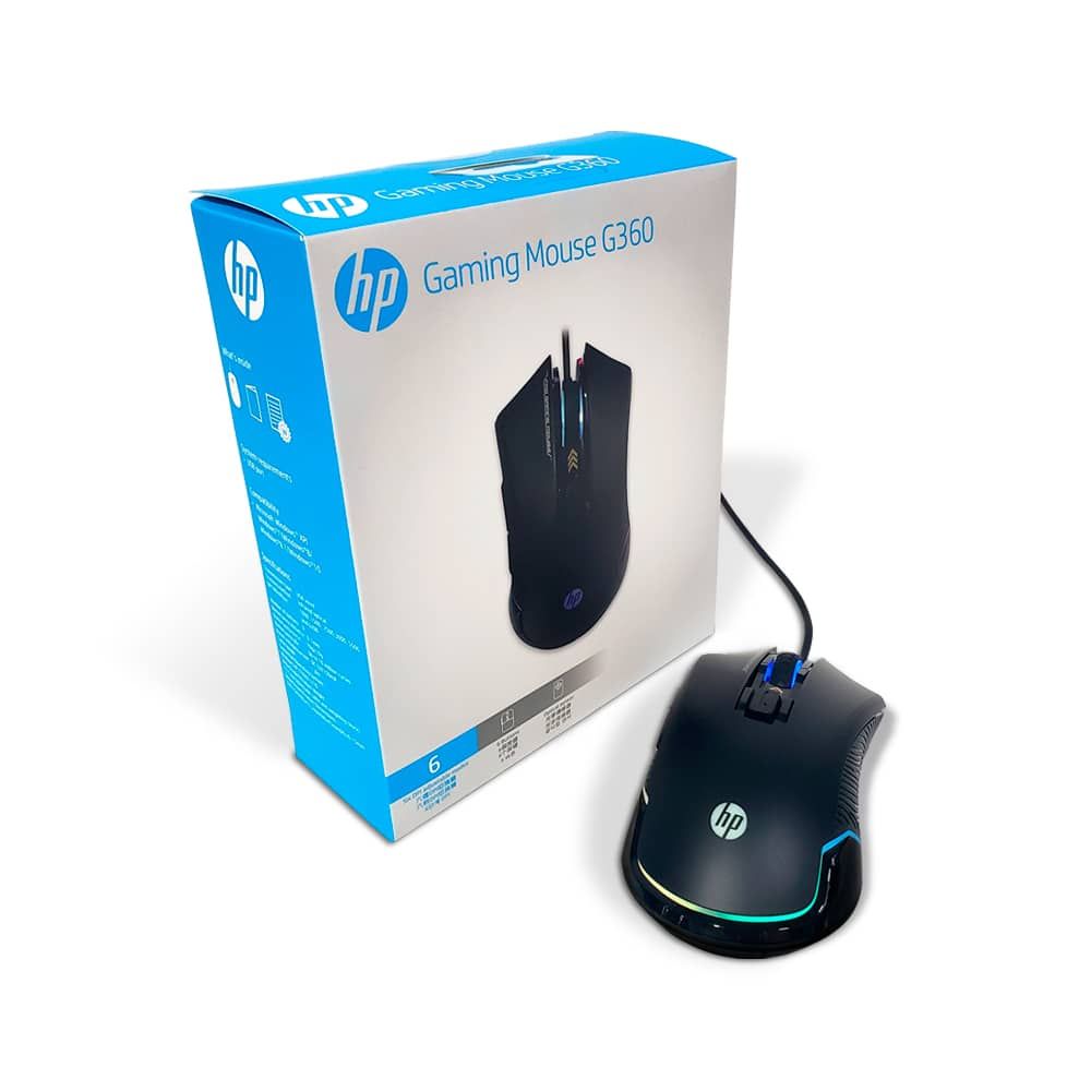 Mouse Gamer HP G360 6 botones 6200 DPI