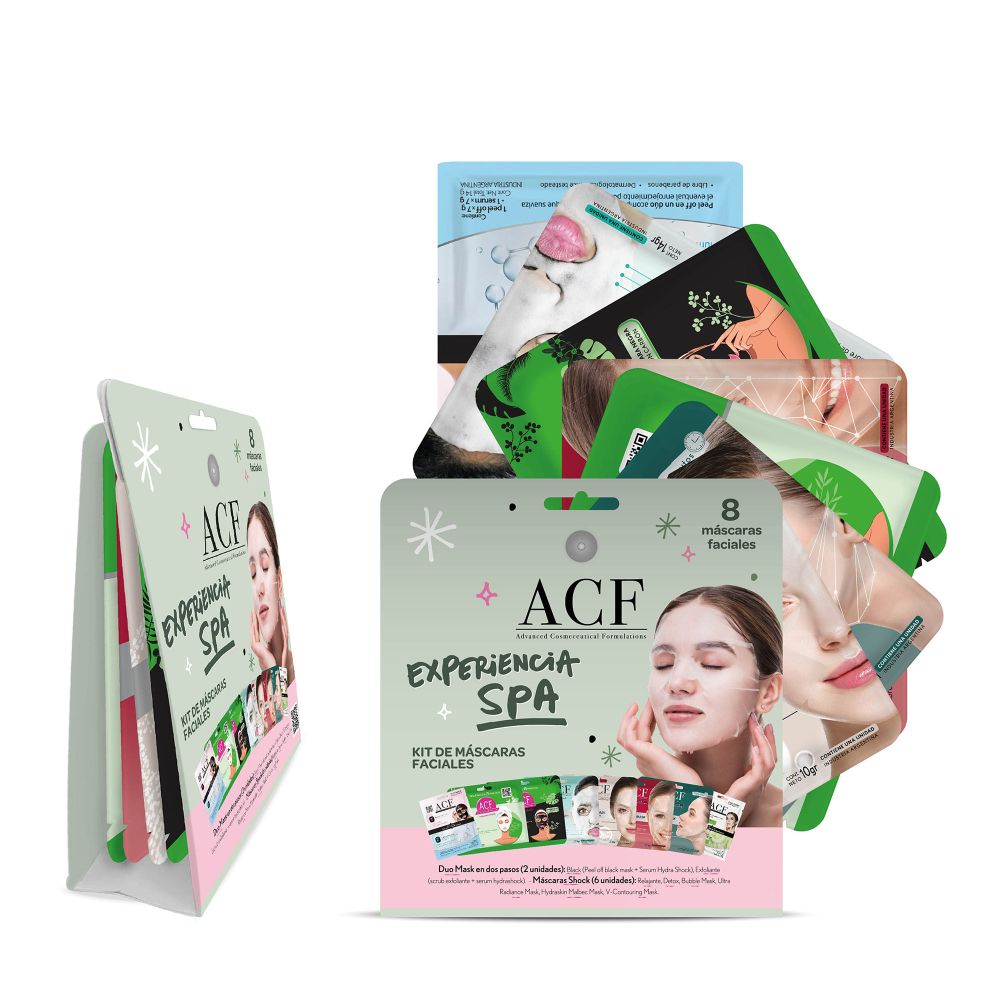 ACF Kit Experiencia Spa 8 Máscaras Faciales