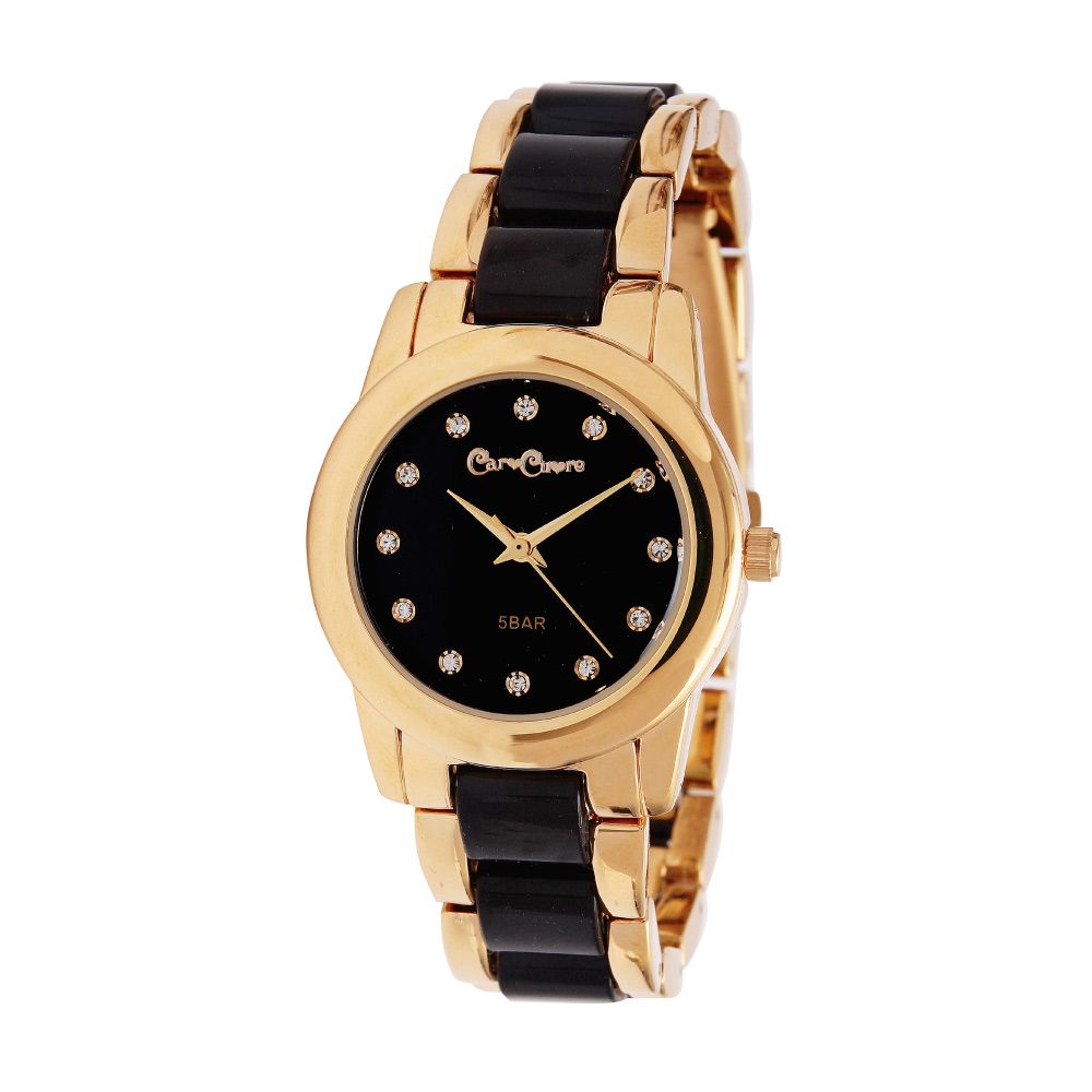 Reloj Mujer Caro Cuore dorado y negro CC13 CEBK