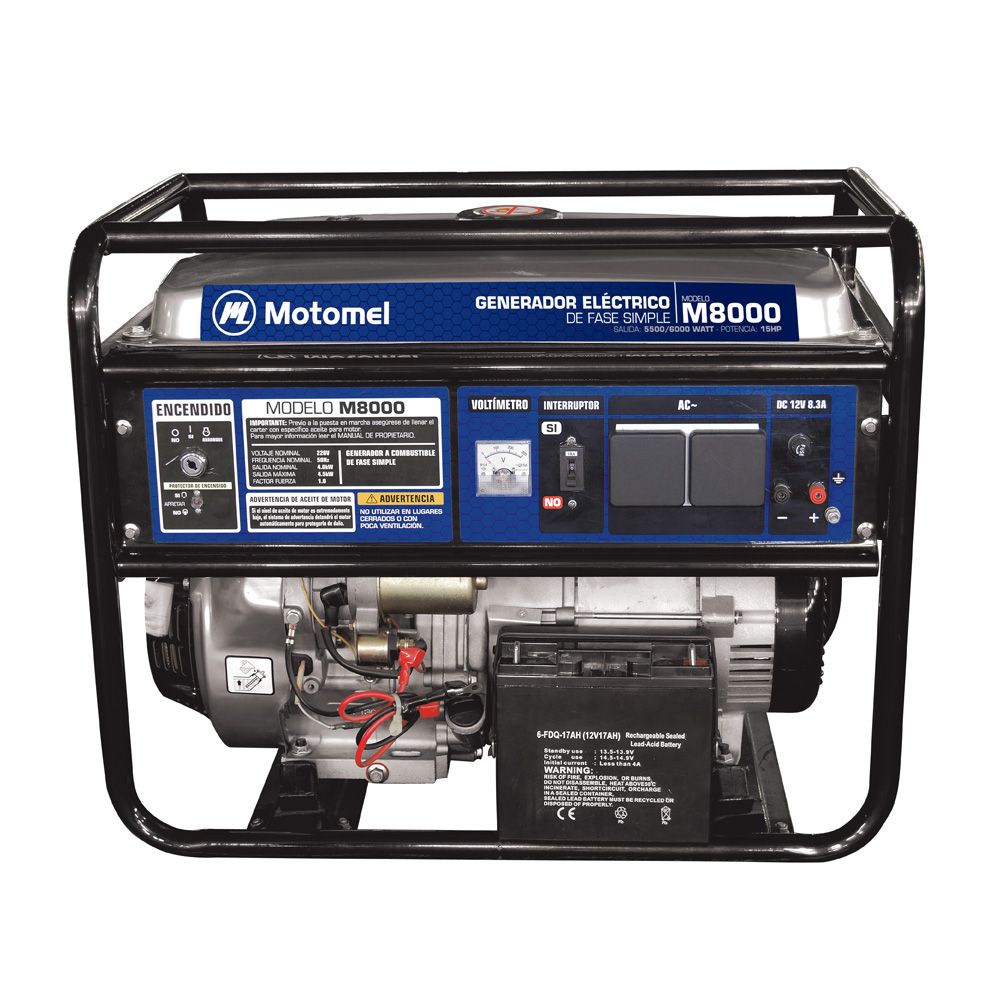 GENERADOR ELECTRICO MOTOMEL M8000E