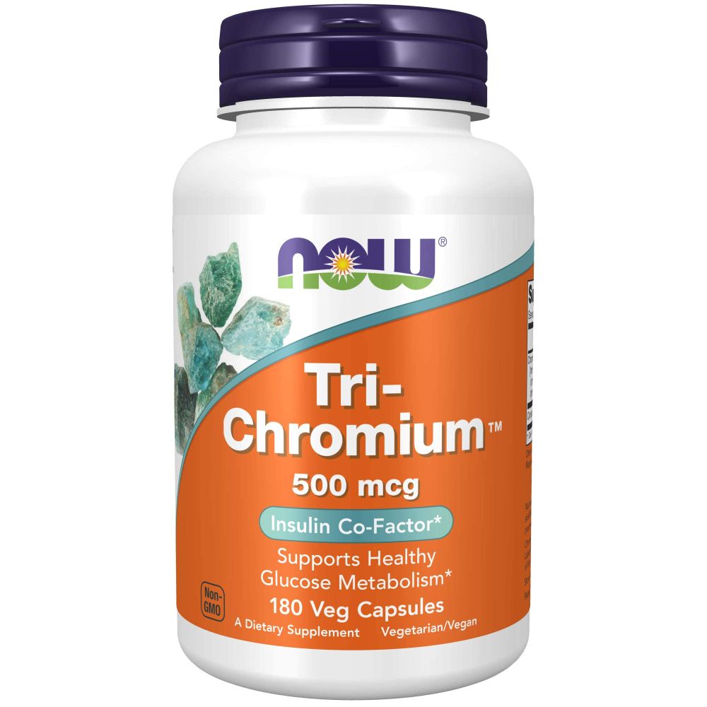 Supplement NOW Tri-Chromium™ 500 mcg con canela 180 cápsulas