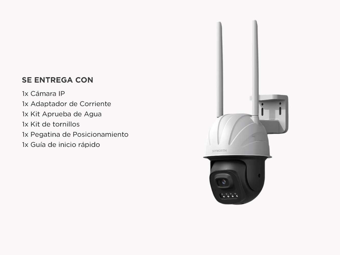 Cámara de Seguridad Dual-Light Skyworth 4MP