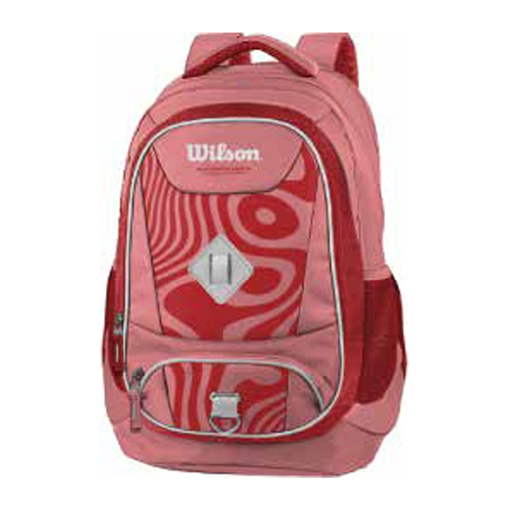 Mochila Wilson Open Doble Bolsillo Frontal Poliéster Deportiva Escolar
