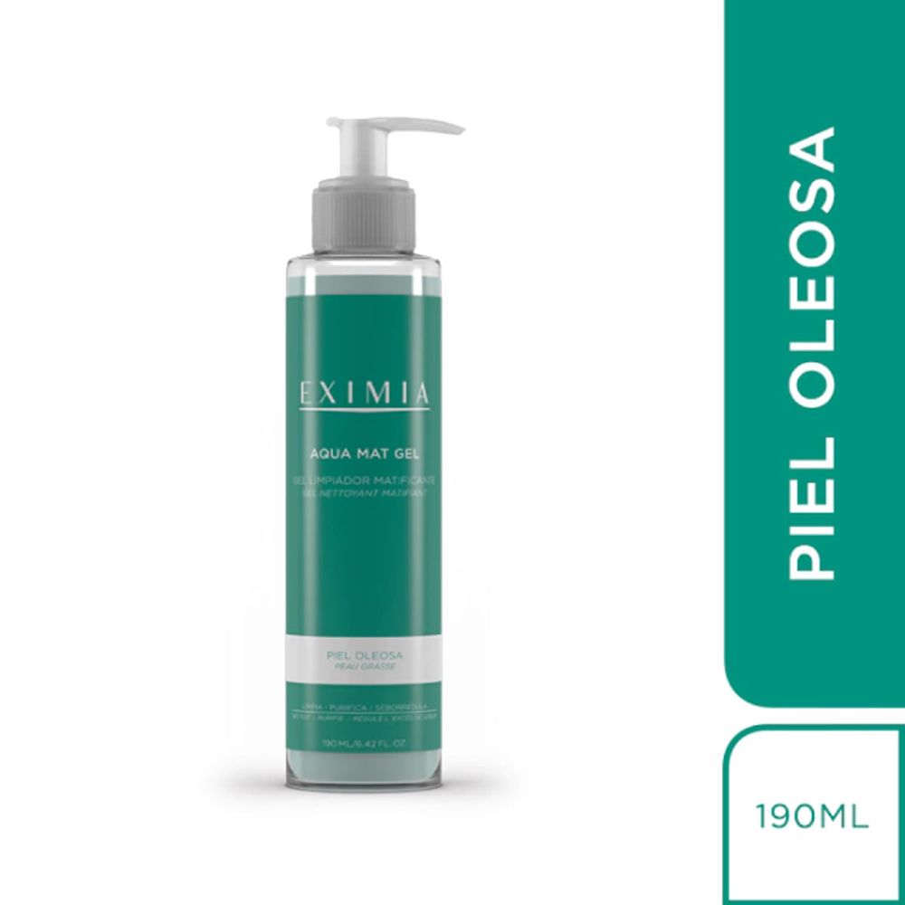 EXIMIA AQUA MAT GEL Frasco con Dosificador x 190 ml