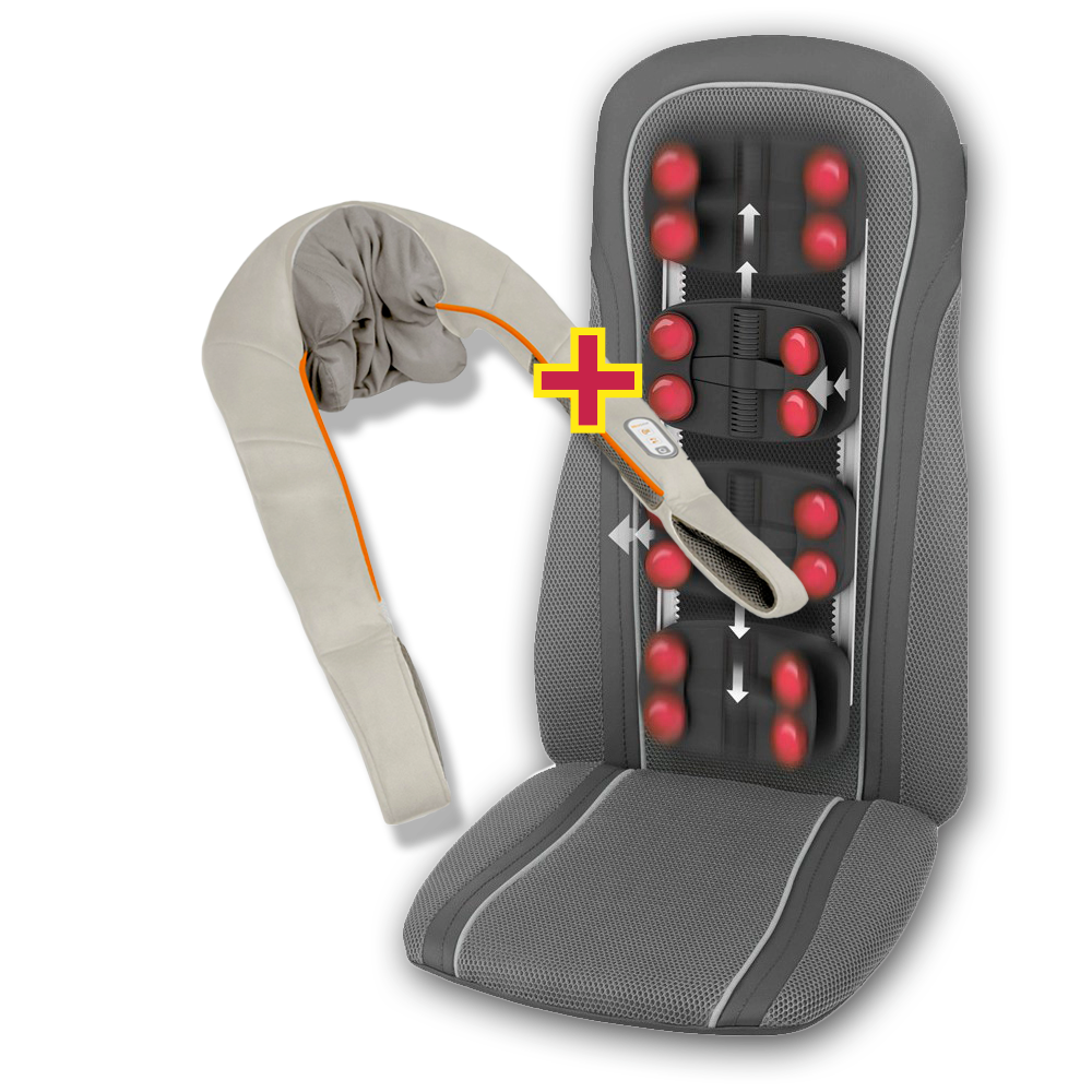Combo Relax y Post Fitness Medisana Respaldo tapping mas cuello Cervical