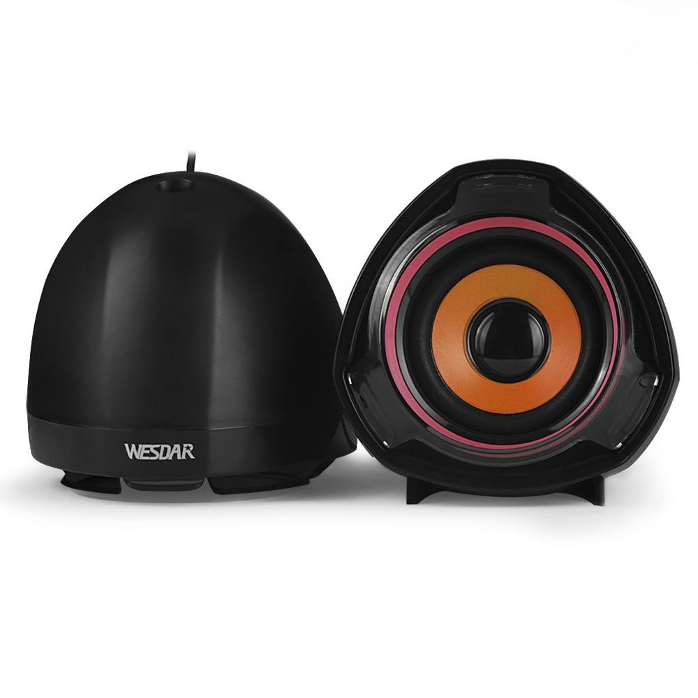Parlantes Pc Oficina Wesdar CS1 6W USB + 3.5 5V